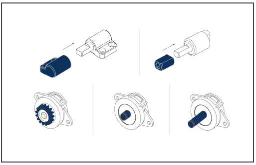 Rotary Damper Customization Examples - Rotary dampers | TOK, Inc.